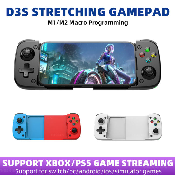 D3S Telescopic BT Gamepad Mobile Gaming Controller For Android/iOS/PC/Switch Hall Trigger ...