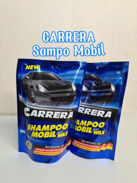 Carrera Shampoo Mobil plus Wax Melindungi cat mengkilap 400ml | Lazada ...