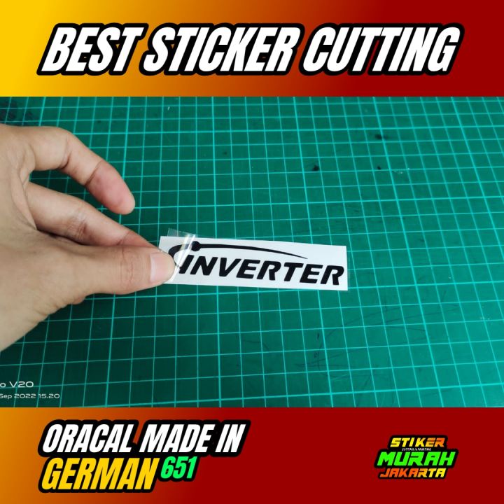 Stiker Inverter Sticker cutting custom logo bahan oracal | Lazada Indonesia