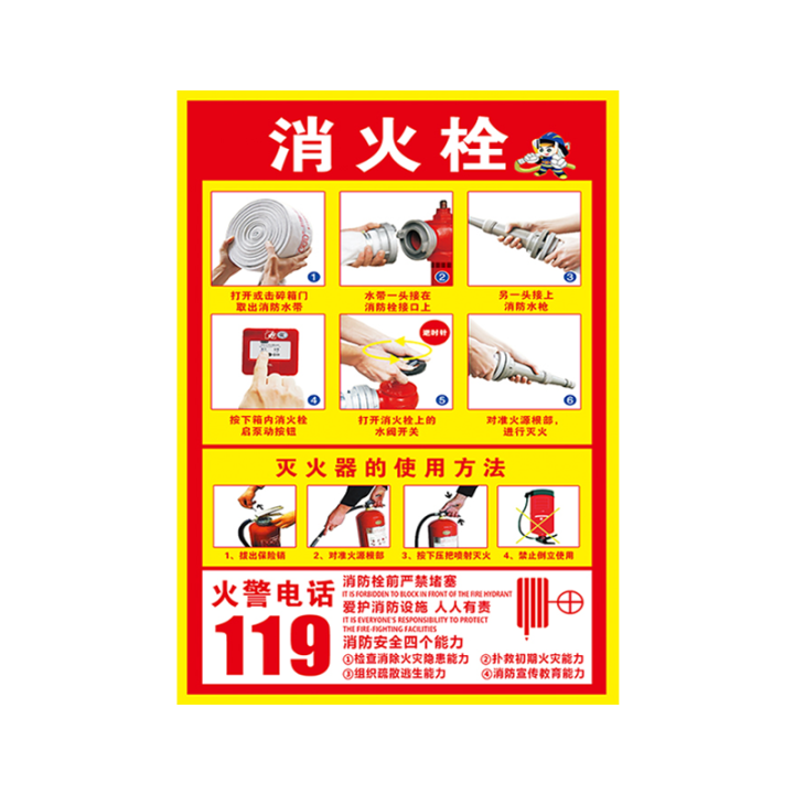 Fire Hydrant Sticker Fire Hydrant Door Box Usage Method Fire