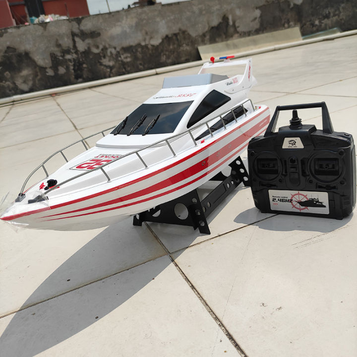 Heng Long 2.4G Remote Control Boat 3837 High-Speed RC Boat Double Motor ...