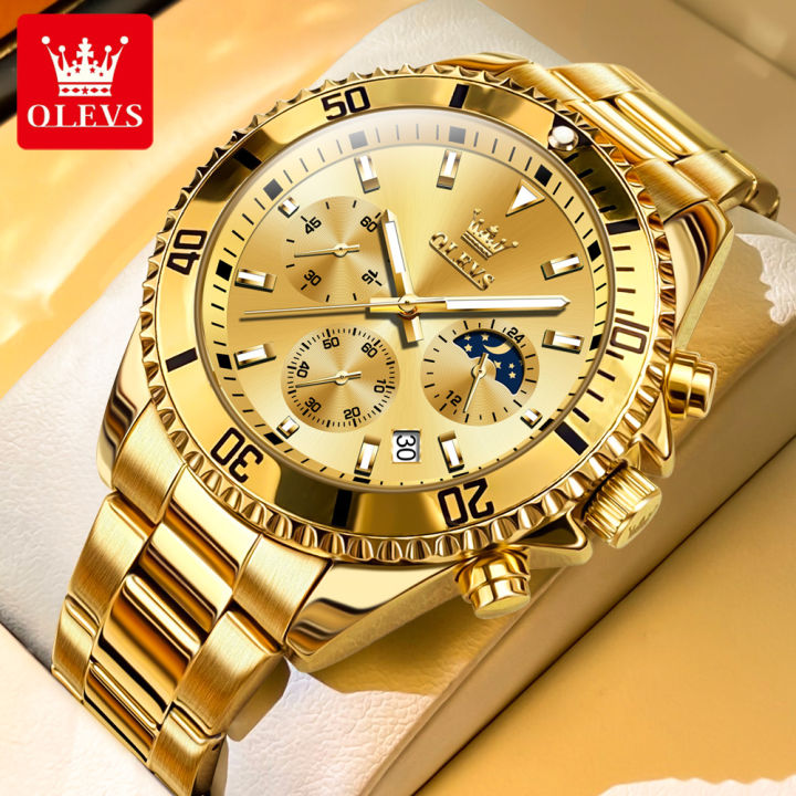 OLEVS Watch For Men Waterproof Sale Original Latest Luxury 2025 Quartz ...