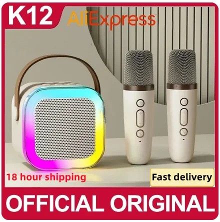 K12 Bluetooth Karaoke Machine Portable 5.3 PA Speaker System with 1-2 ...