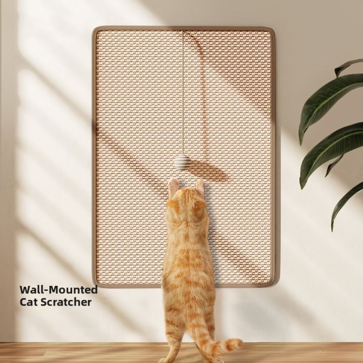 Scratch-Resistant Wall Mount Cat Scratching Pad Jute Mat | Lazada PH