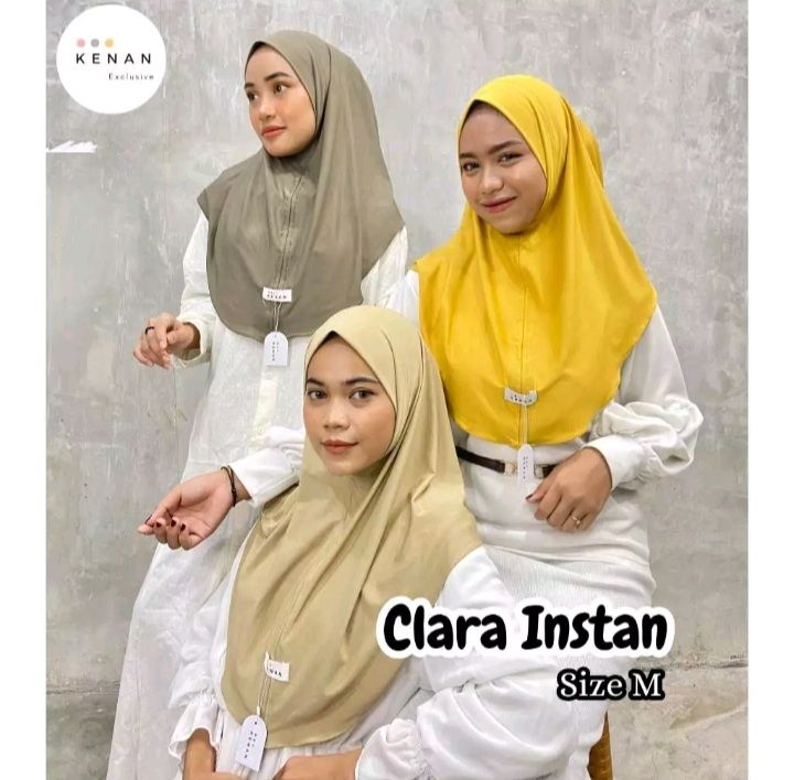 Hijab Kenan Clara Instan Non pet Size M | Lazada Indonesia