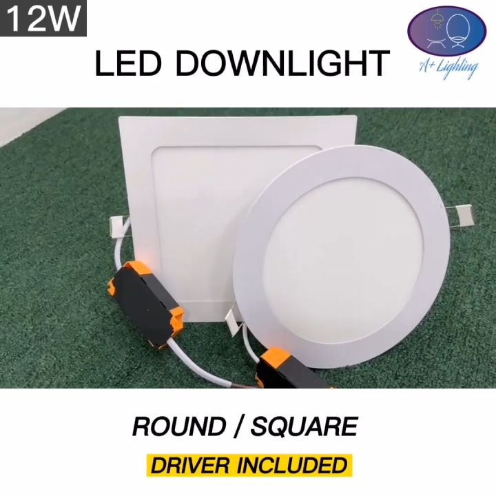[2 Year Warranty] 4 INCH 12W LED DOWNLIGHT SLIM PANEL LIGHT ROUND ...