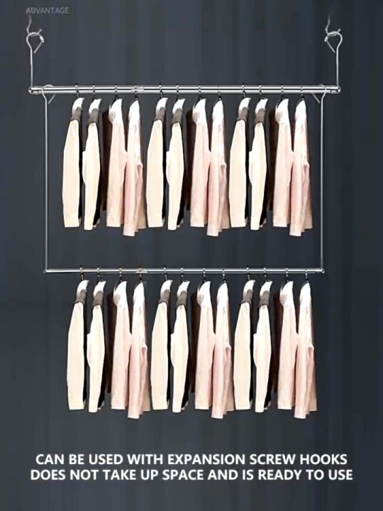 Stainless Steel Clothes Rack Extendable Balcony Outdoor Drying Rack ...