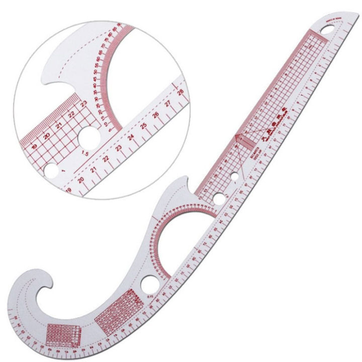 Multi-function Plastic French Curve Sewing Ruler Easy Curve Ruler for ...