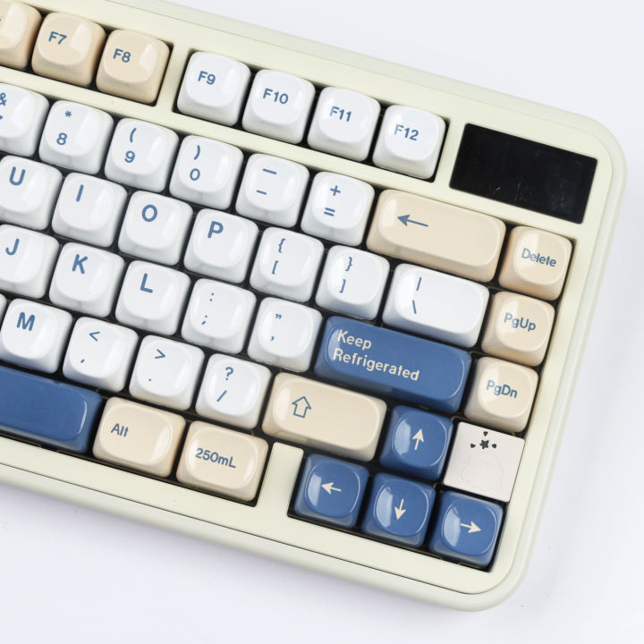 GMK Soy Milk Ceramic Feel Keycaps MOA Height PBT Magnetic Axis ...