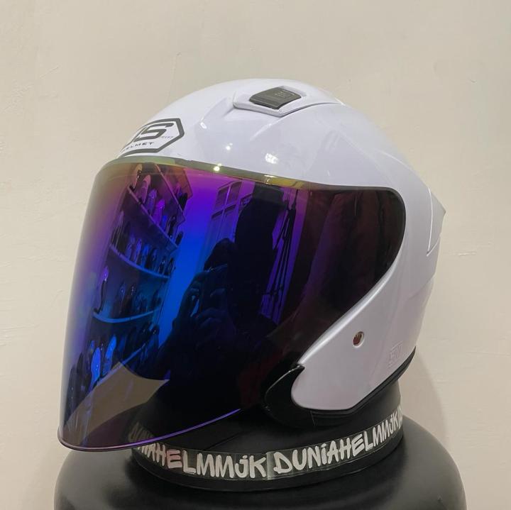 Helm JS YAKUZA Half Face SNI js yakusa ultron kairoz kyoto subaru armor ...