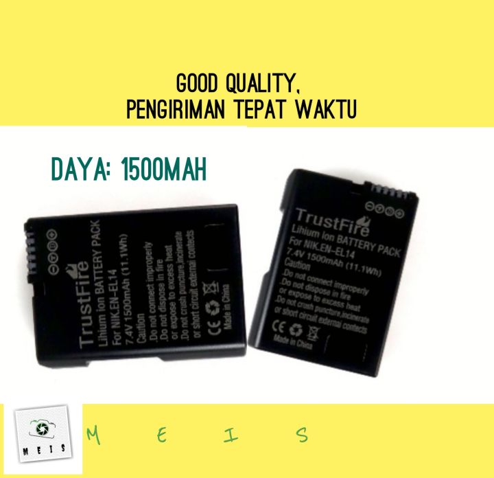 Baterai Nikon D5600 D5500 D5300 D5200 D5100 - Batre Battery | Lazada ...