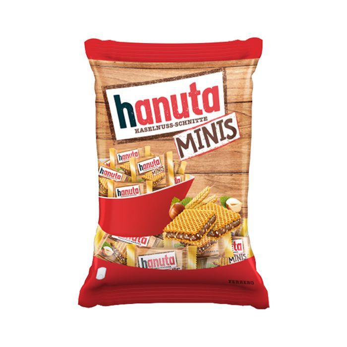 Hanuta Ferrero hazelnut wafer hazelnut sandwich family pack chocolate ...