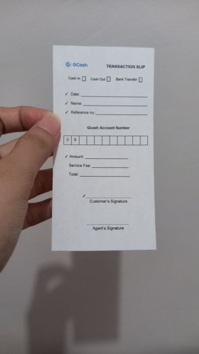 2 pads Gcash form cash in cash out | Lazada PH