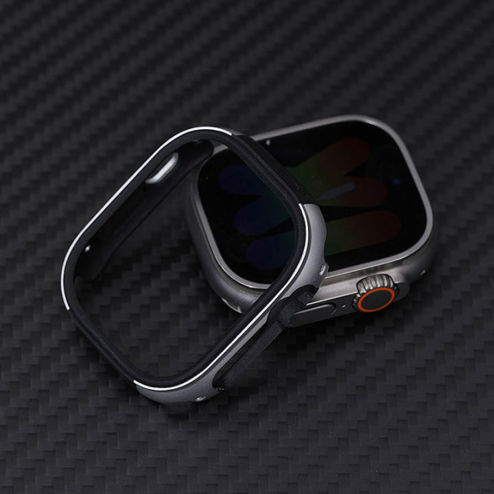 Titanium Color Cover for Apple Watch Ultra2 49mm Zinc Alloy Matte ...