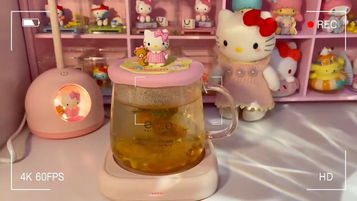ของแท้ 100% Hello Kitty 55 องศา เก็บแก้วอุ่น ด้วยแผ่นวอร์ม ถ้วยเทอร์โม ...