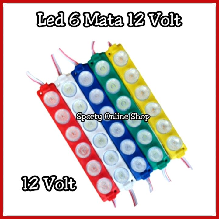 Lampu Led 6 Mata 12 Volt & 24 Volt | Lazada Indonesia