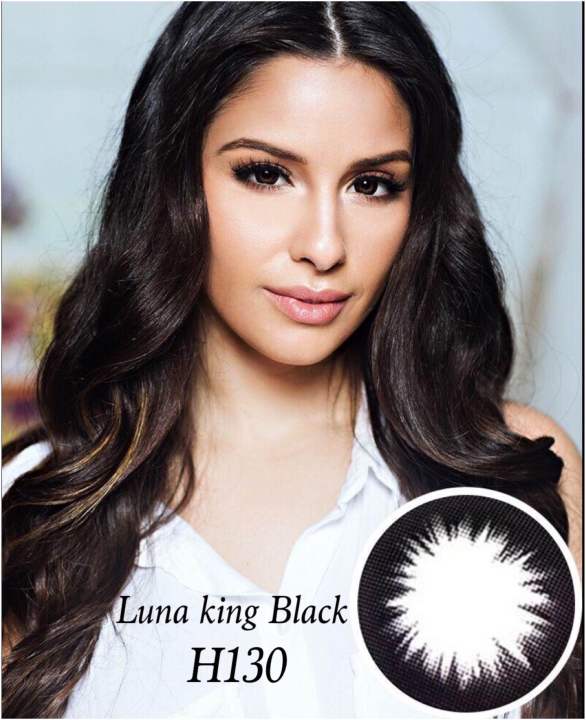 Luna king Black 20mm Contact Lens Lenses Big eyes,SoftLens,Black Colour ...