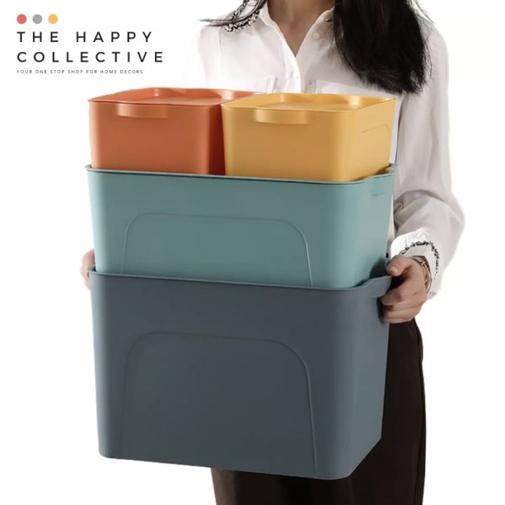 Colorful Plastic Storage Box for Clothes Toys Kitchen Pantry ...