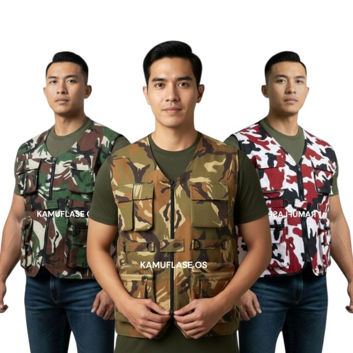 ROMPI cargo tactical pria wanita motif loreng army TNI AD Malvinas ...
