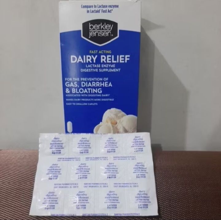 Lactase Enzyme Fast Acting Dairy Digestive supplement 12 Caplets in ...