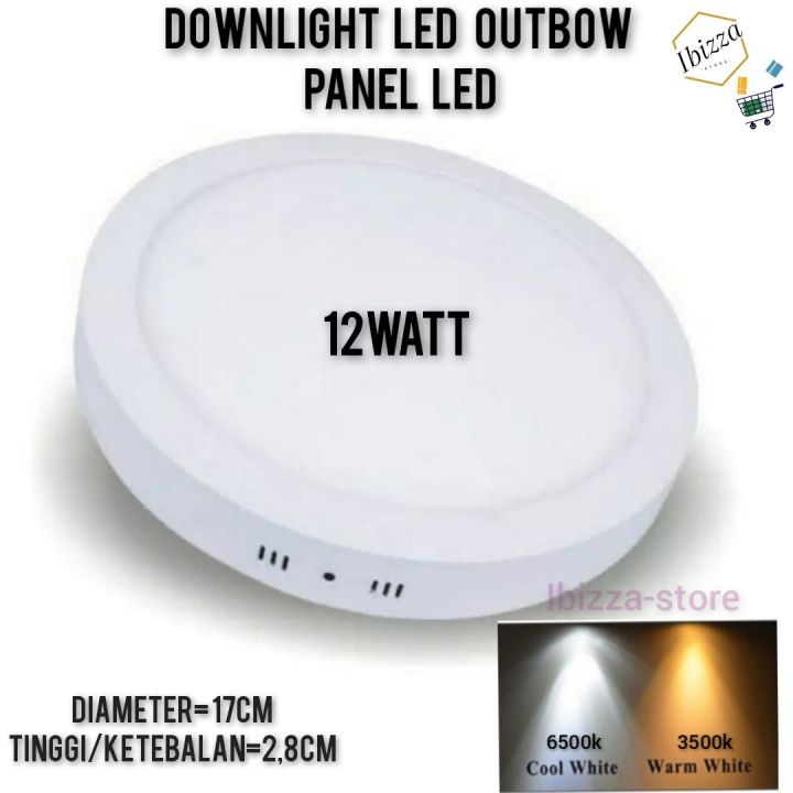 Lampu Downlight LED Panel OB Bulat 12W Outbow 12 W Round 12 Watt | Lazada Indonesia