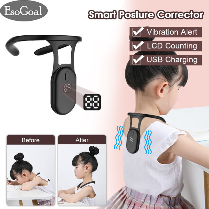 EsoGoal Posture Corrector Posture Vibration Reminder Hanging Neck Smart ...