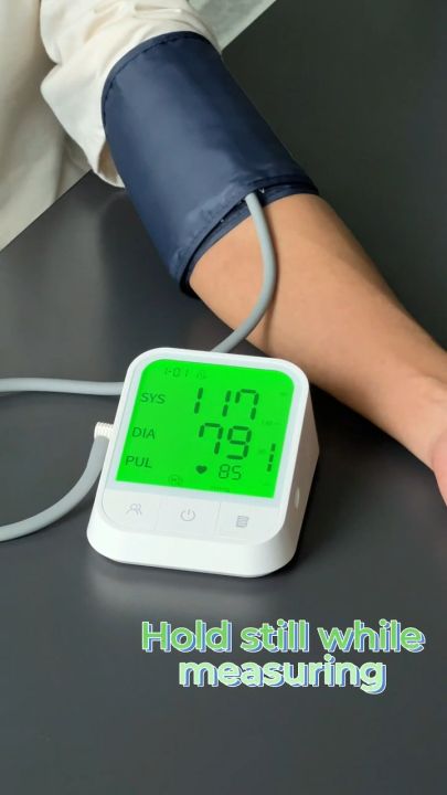 Big Screen Blood Pressure Monitor Digital with Charger USB Powered BP Monitor Digital Electronic ...