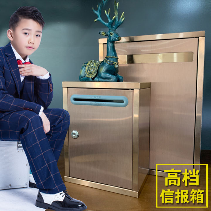 Outdoor Extra Large Rose Gold Stainless Steel Suggestion Box Complaint ...