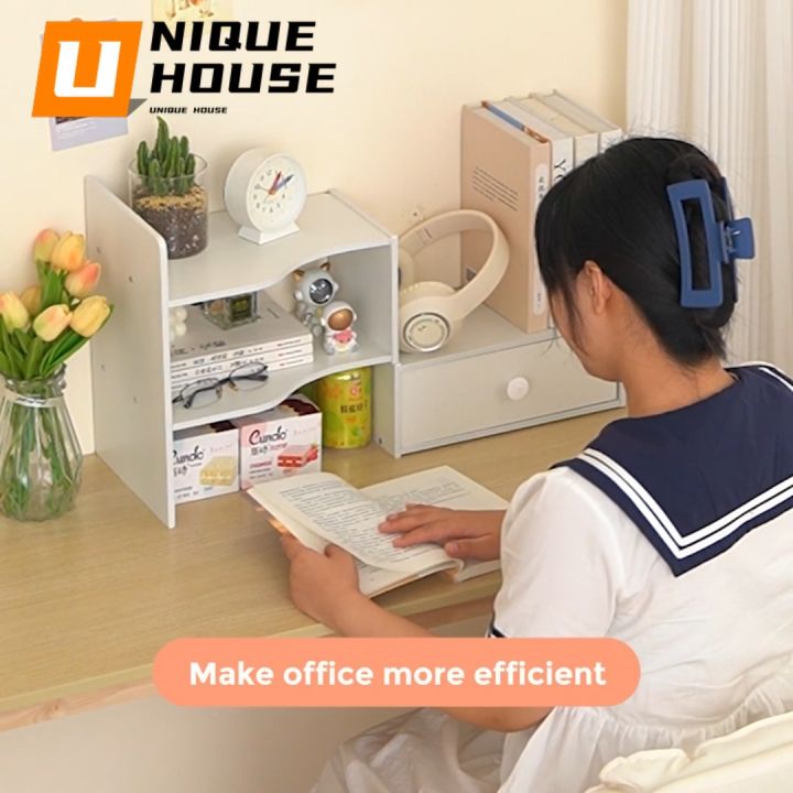 Adjustable Desktop Storage Rack Shelf Organizer Adjustable Expandable ...