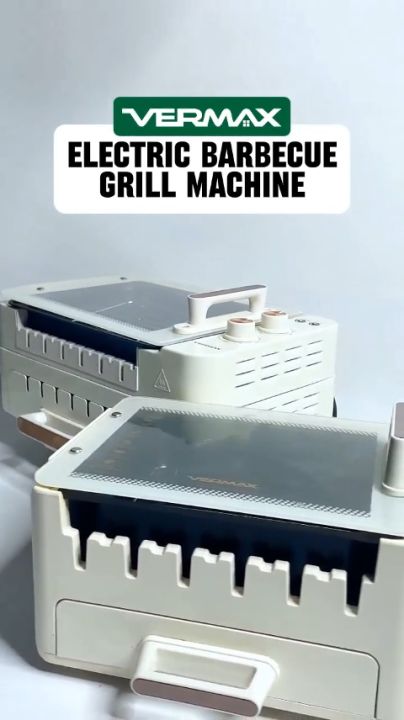 Vermax Upgraded 3 Layers Multifunctional Smokeless Electric Barbecue ...