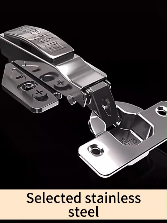 2Pcs Cabinet Hydraulics Hinges Concealed Damper Buffer Soft Close For ...