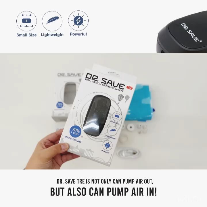 MOOF49 X DR. SAVE เครื่องดูดสุญญากาศ แบบพกพา รุ่น TRE Vacuum Pump ใช้งานกับถุงได้แบบ Universal ...