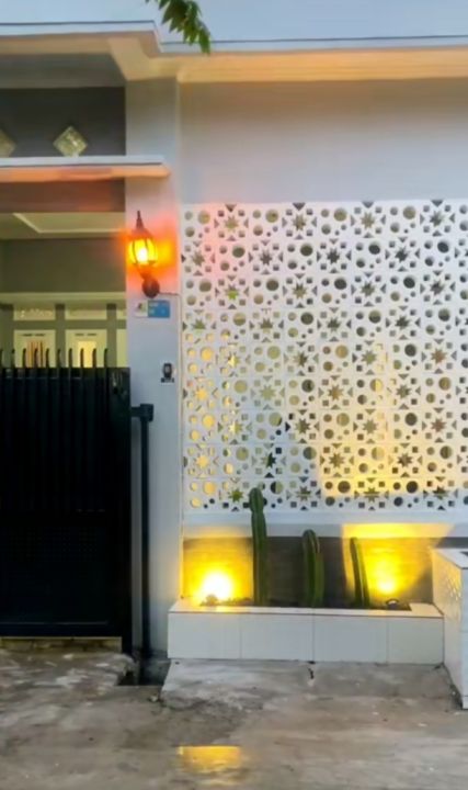 Roster beton minimalis/ anti tampias/ hiasan dinding pagar modern ...