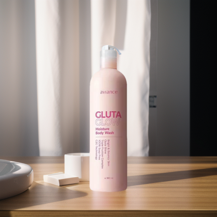 ครีมอาบน้ำ (ใหม่ล่าสุด) Aviance Gluta Whitening Moisture Body Wash ...