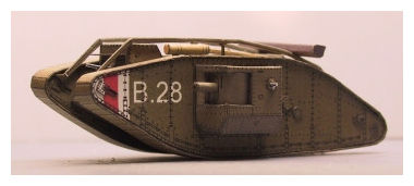 Paper Model World's First Tank World War I British Mk IV Type B .28 ...
