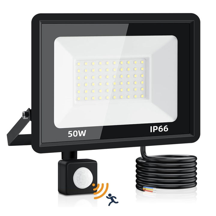 LED Floodlight PIR Motion Sensor Outdoor Light 20W 30W 50W 100W 200W AC220V Waterproof Outdoor ...