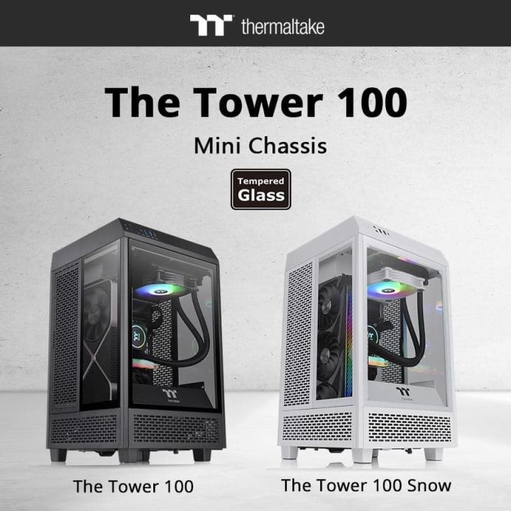 TT Desktop Computer Host See-through Tower 100 Mini ITX Case Standard ...