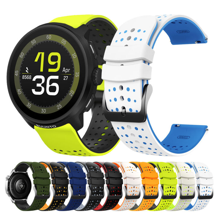 สายนาฬิกาซิลิโคนขนาด 22 มม. สำหรับนาฬิกา SUUNTO Run/PACE S ใช้แทนสาย ...