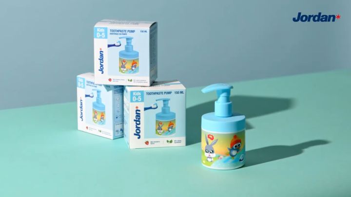 Jordan Kids Toothpaste Pump Step 1 (0-5 Years) (188g) | Lazada