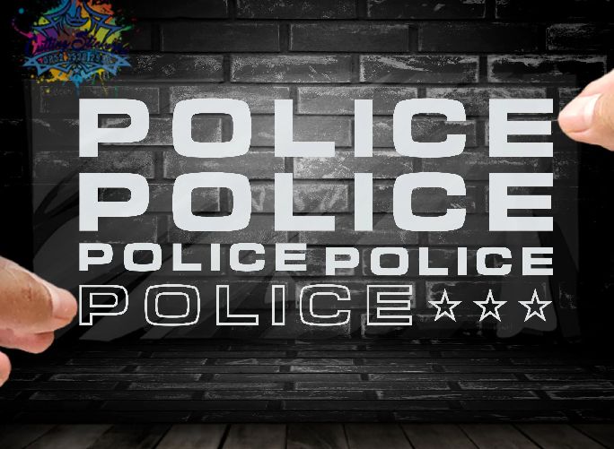 Stiker Sepeda Police Warna Putih 20cm | Lazada Indonesia