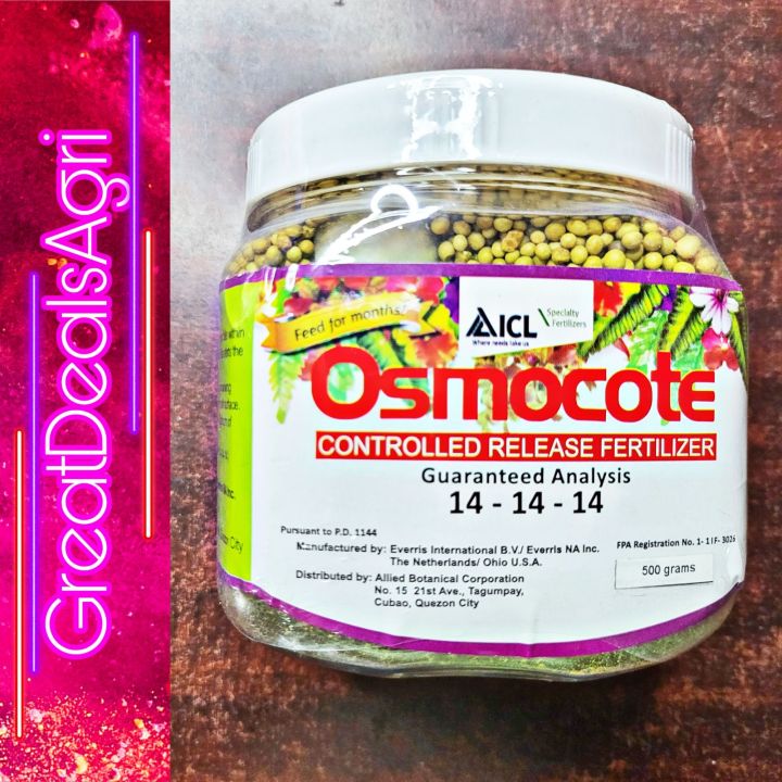 OSMOCOTE 14-14-14 COMPLETE FERTILIZER ORIGINAL CANISTER (500 GRAMS) NOT ...
