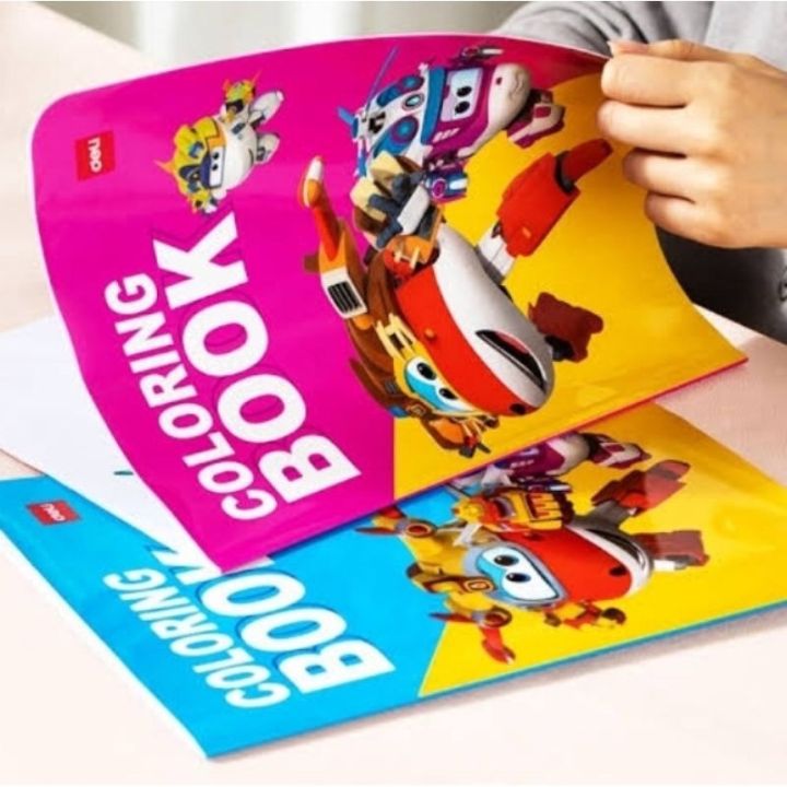 Deli Coloring Book สมุดภาพระบายสี SW (Super Wings) No.028 ขนาด A4 จำนวน ...
