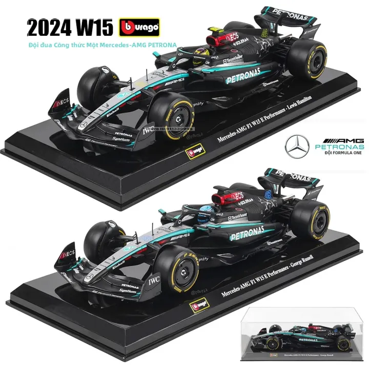Mô Hình Xe Bburago Tỷ Lệ 1:24 Đội Đua Mercedes-AMG F1 2024 # 44 Lewis ...