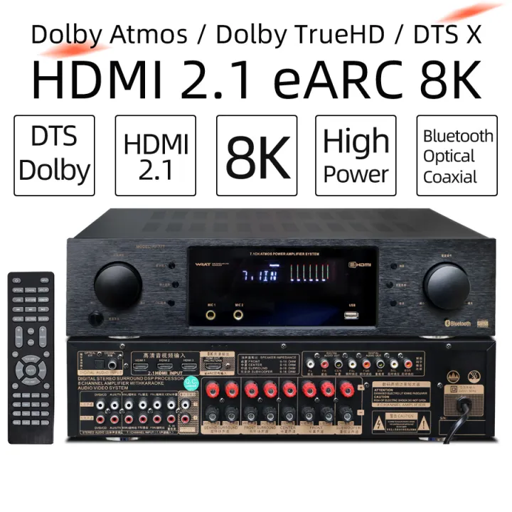 7.1 Home Theater Amplifier Flagship AV Receiver 600W High Power Upgrade ...