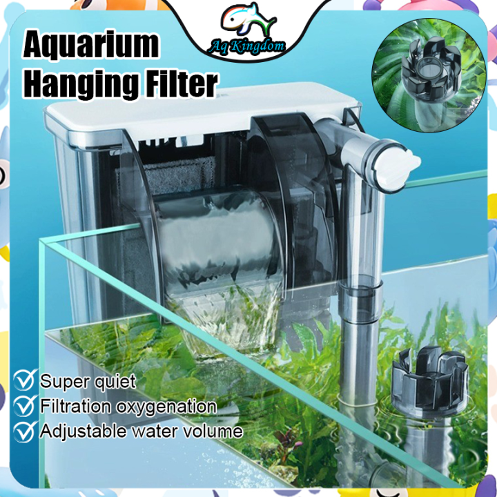 6W Aquarium Hanging Filter External Water Pump Power Waterfall Ultra ...