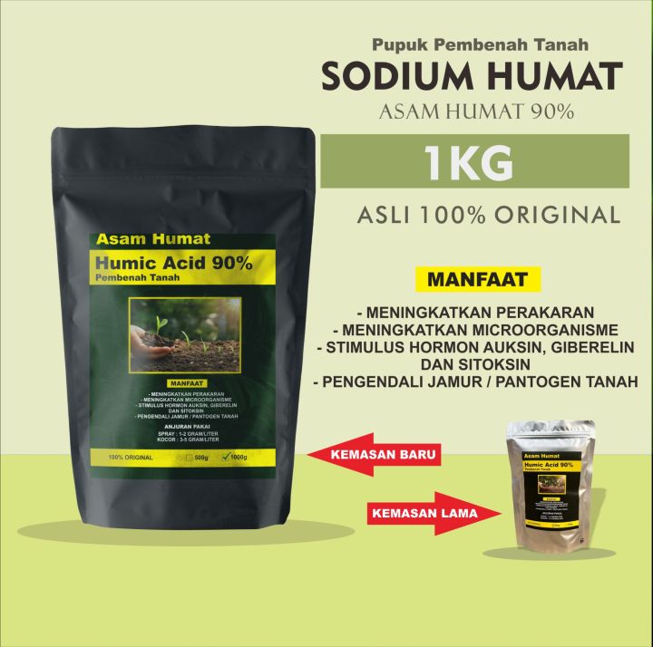 pupuk asam humat 90% humic acid berat 1kilo | Lazada Indonesia