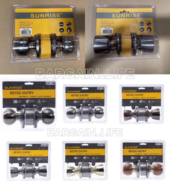 Sunrise DOOR KNOB STAINLESS HEAVY DUTY / DOORLINK | Lazada PH