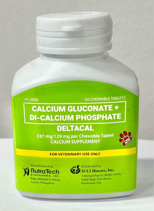 Deltacal Calcium for Dogs and Cats Supplement Chewable Tablet SOLD PER ...