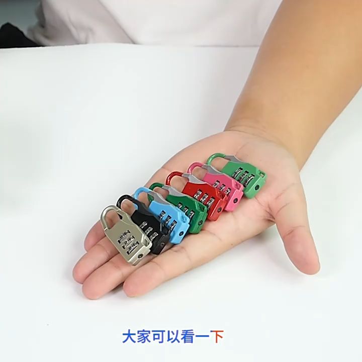 Mini Padlock Anti-theft Luggage Lock Travel Lock Bag Password Lock Zinc ...