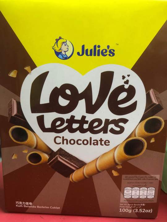 01/03/2025 Julie’s Love Letter Chocolate 100g | Lazada